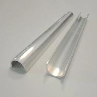 China Half Circle Aluminum Pipe 6063 Anodized Semicircle Tube 10-300mm OD T3-T8 for sale