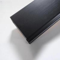 China Anodized Brush Black Aluminum Profile 6000 Series T5 for Decorative Furniture Use 10-300mm for sale