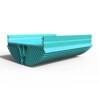 China Custom Extrusion Aluminum LED Heat Sink AL6061 CNC Machined Anodized for sale