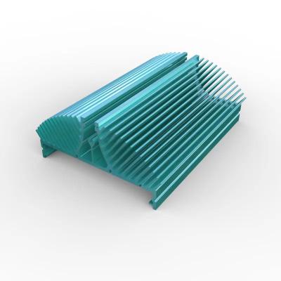 China Custom Extrusion Aluminum LED Heat Sink AL6061 CNC Machined Anodized for sale