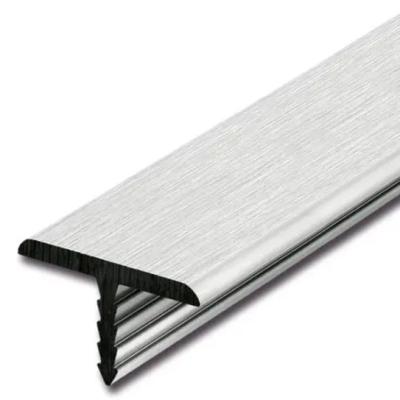 China Brushed Surface Decorative Trim Aluminum T Shaped Extrusion Profiles for sale