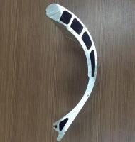 China Aluminum Oval Tube Airfoil Louver Blinds Extrusion Profile 6063 Custom Size for sale