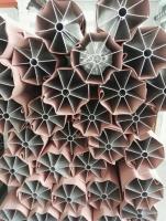 China Mill Finish Aluminum Extrusion Star Shaped Fin Tube for Carburetor - 5.8m Length, 8-12 Micron Anodizing for sale