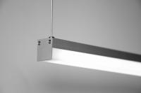 China Silver Matt Anodized Aluminum LED Profile Square Round 6063 T5 for LED Frame for sale