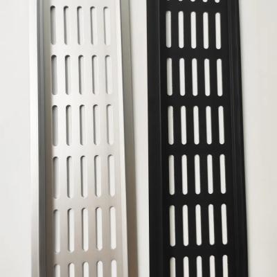 China Aluminum Alloy 6063 T5 Rectangular Kitchen Cabinet Air Ventilation Grille 300mm for sale