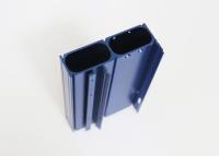 China Blue Anodized Aluminum Extruded Profile with Countersunk Hole 6063 T5 for sale