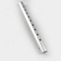 China Matte Silver Anodized Aluminium Round Tube Drilling Aluminum Pipe for sale