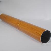 China Customized 6063 Natural Bamboo Wood Grain Extrusion Aluminum Alloy Profile 3m-6m Length for sale