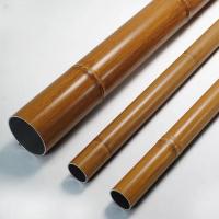 China Customized 6063 Natural Bamboo Wood Grain Extrusion Aluminum Alloy Profile 3m-6m Length for sale