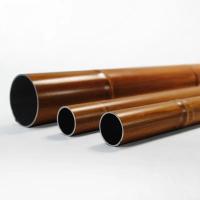 China Customized 6063 Natural Bamboo Wood Grain Extrusion Aluminum Alloy Profile 3m-6m Length for sale