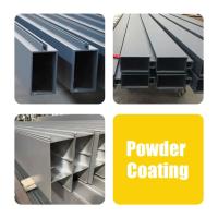China European Standard 6063 T5 Powder Coated Aluminum Profiles for Curtain Wall 6m for sale
