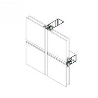 China European Standard 6063 T5 Powder Coated Aluminum Profiles for Curtain Wall 6m for sale