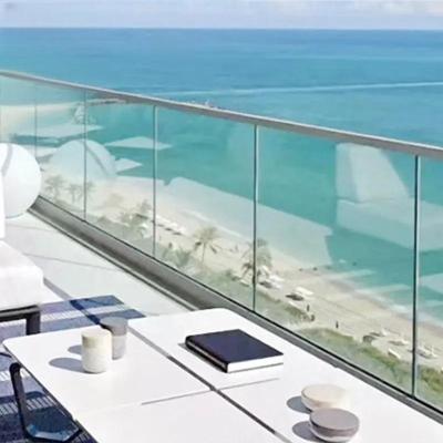 China Aluminum Frameless Glass Railing System - 6000 Series Alloy with T3-T8 Temper for Villa Balcony Guard Rail for sale