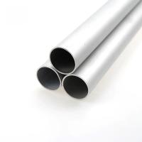 China Anodized Matt Silver White Extruded Aluminum Round Tube 0.8-5.0mm for Furniture for sale
