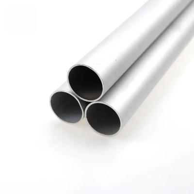 China Anodized Matt Silver White Extruded Aluminum Round Tube 0.8-5.0mm for Furniture for sale