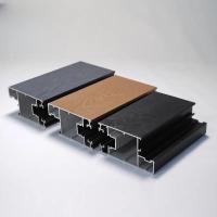 China Powder Coated Wood Grain Aluminum Extrusions 0.8-5.0mm Thickness for Fencing Trellis & Gates for sale