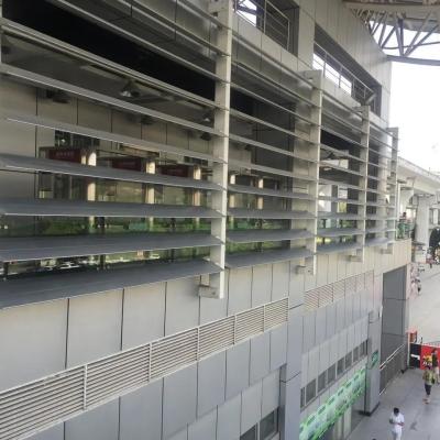 China Large Aluminum Sun Shade Louver Anodized Powder Coating Exterior Shutter 3m-6m for sale