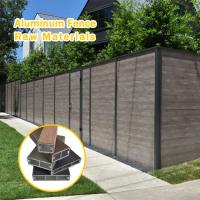 China Aluminum Fence Profile Square Tube Wall Panel 6000 Series T5 3m Length Factory Supply for sale