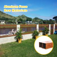 China Aluminum Fence Profile Square Tube Wall Panel 6000 Series T5 3m Length Factory Supply for sale
