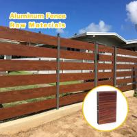 China Aluminum Fence Profile Square Tube Wall Panel 6000 Series T5 3m Length Factory Supply for sale