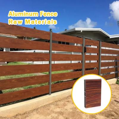 China Aluminum Fence Profile Square Tube Wall Panel 6000 Series T5 3m Length Factory Supply for sale