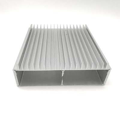 China Custom Aluminum Alloy Radiator Shell 6063 Extrusion for Electronics and Automotive for sale