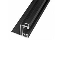China Black Anodized 6000 Series Aluminum Extrusion Profile for Frameless Solar Panel CNC Machined for sale
