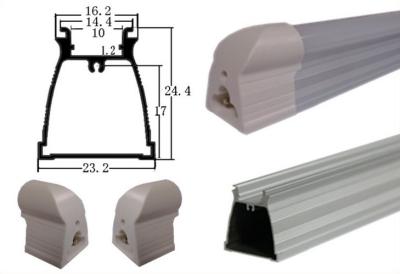 China 6063-T5 Aluminum LED Tube Housing 1200mm with Heat Sink for Daylight for sale