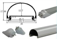 China 6063-T5 Aluminum LED Tube Housing 1200mm with Heat Sink for Daylight for sale