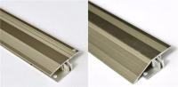 China Gold Champagne Anodized Aluminum Extrusion Profiles for Flooring 7-17.5mm Thickness with Sound Insulation for sale