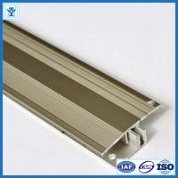 China Gold Champagne Anodized Aluminum Extrusion Profiles for Flooring 7-17.5mm Thickness with Sound Insulation for sale