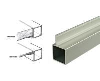 China 25x25mm Powder Coated Aluminum Square Tubing Frame with Connector for Display Shelf for sale