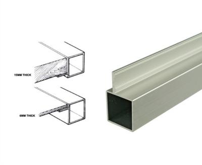 China 25x25mm Powder Coated Aluminum Square Tubing Frame with Connector for Display Shelf for sale