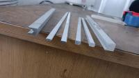 China Aluminum 3003 Closure Bar Edge Trim Strong Hardness Solid Aluminum Profile 2m Length for sale