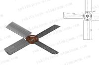 China Custom Aluminum Extrusion Profile Assembly Parts for Electric Fan and Air Fan OEM for sale
