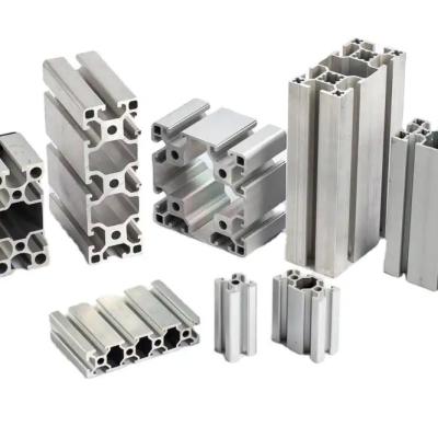 China 6000 Series Slotted Aluminum Extrusion Profile 1515 2020 4040 8080 T Slot Frame for sale