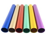 China 6063 6061 Extruded Aluminum Tubing Round Anodized Colorful Mill Finish Custom Length for sale