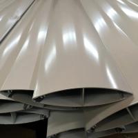 China Oval Aluminium Extrusion Louver Blade Profile Custom Length 6063 Alloy for sale