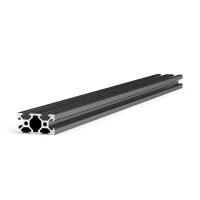 China European Standard T Slot Aluminum Extrusion Anodized Black V Type Linear Rail 2040 Profile for sale
