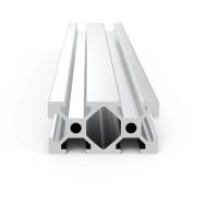 China 2040 Aluminum T Slot Extrusion European Standard Anodized Silver Linear Rail 25 Series for sale