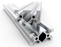 China 2040 Aluminum T Slot Extrusion European Standard Anodized Silver Linear Rail 25 Series for sale