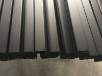 China Black Anodized Powder Coating Aluminum Frame Extrusions for Roof Rack 6063 T5 T6 for sale