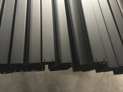 China Black Anodized Powder Coating Aluminum Frame Extrusions for Roof Rack 6063 T5 T6 for sale