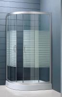 China Brushed Stainless Steel Anodized Aluminium Extrusion Profiles for Shower Room 6063 T5 for sale