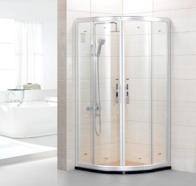 China Brushed Stainless Steel Anodized Aluminium Extrusion Profiles for Shower Room 6063 T5 for sale
