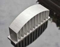 China Sand Blasted Anodized LED Heat Sink Extruded Aluminum Heatsink Profile 6063 T5 for sale