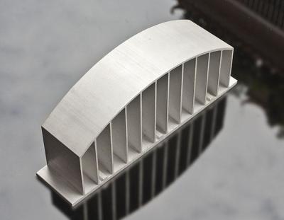 China Sand Blasted Anodized LED Heat Sink Extruded Aluminum Heatsink Profile 6063 T5 for sale
