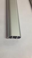China 6063 T5 Sand Blasting Natural Anodized Aluminum Oval Tube 25um Thickness for sale