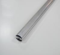 China 6063 T5 Sand Blasting Natural Anodized Aluminum Oval Tube 25um Thickness for sale