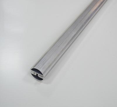 China 6063 T5 Sand Blasting Natural Anodized Aluminum Oval Tube 25um Thickness for sale